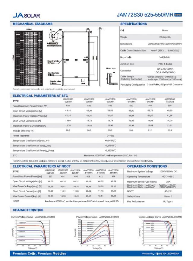 KIT SOLAR 4,4 kWp - APsystems DS3D - 08 x JA 550W - Gera 560 kWh/mês ...